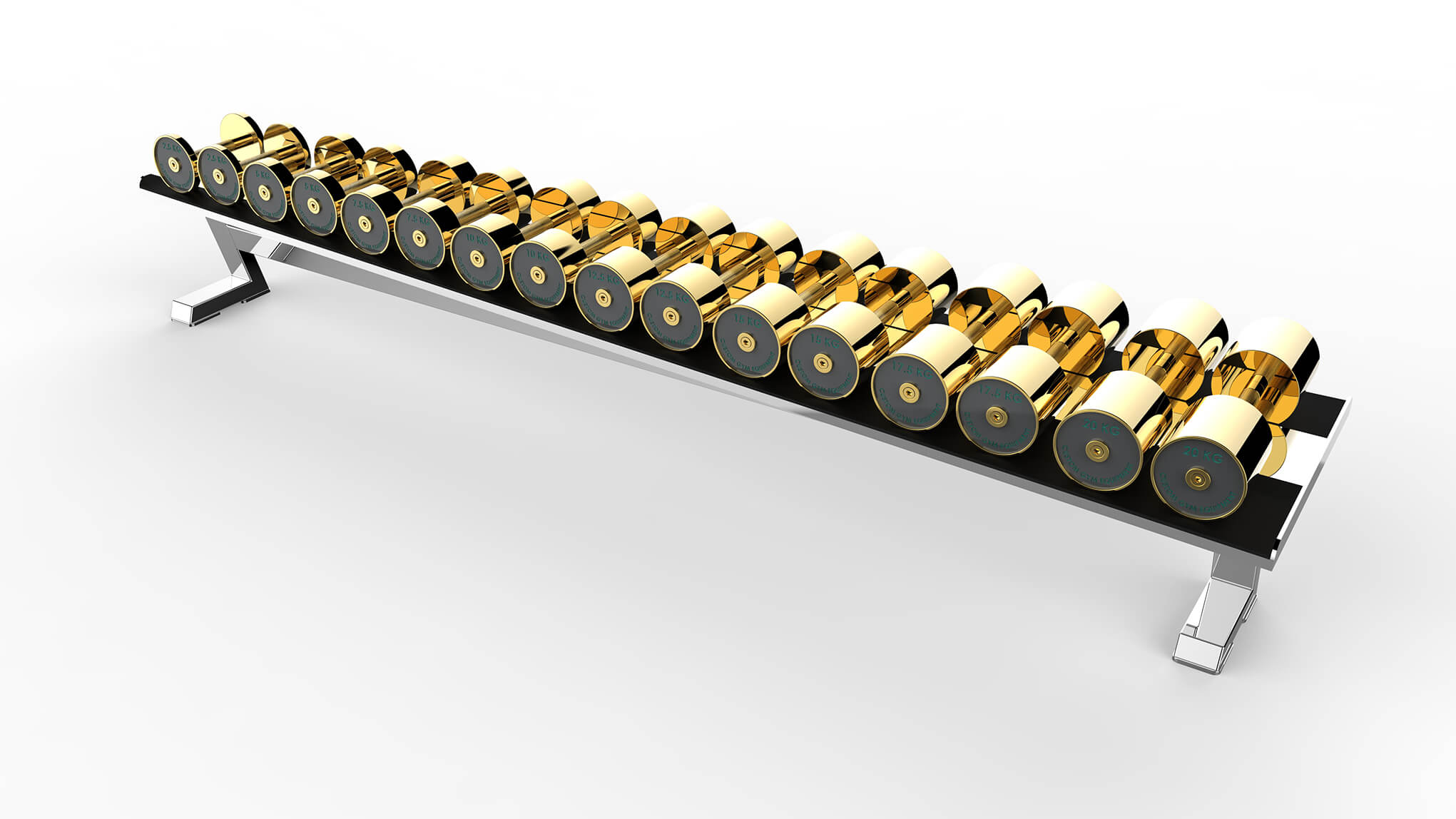 Luxury Dumbbells Set - 1kg to 50kg | Custom Gym Equipment